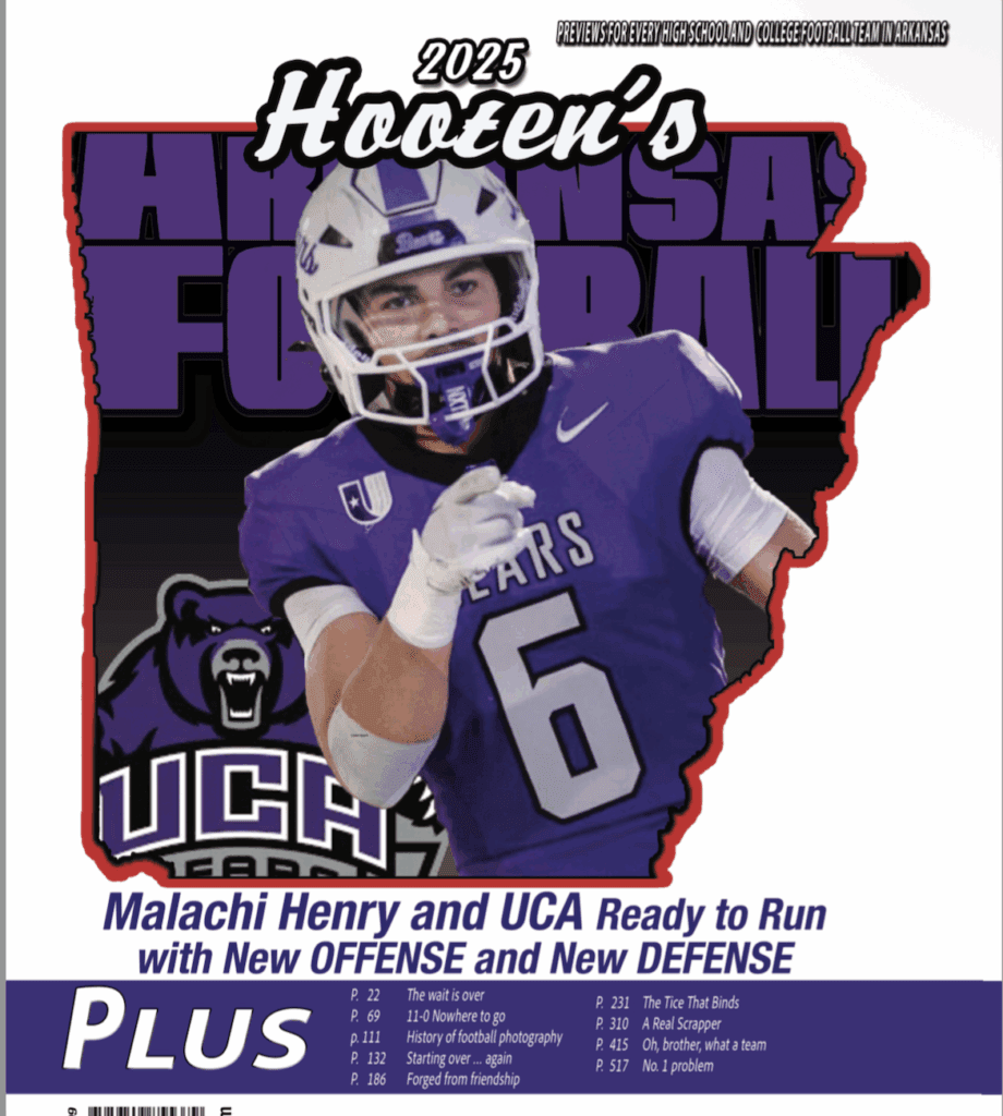 UCA Cover- 2025 Hooten's Arkansas Football Magazine - Hooten's